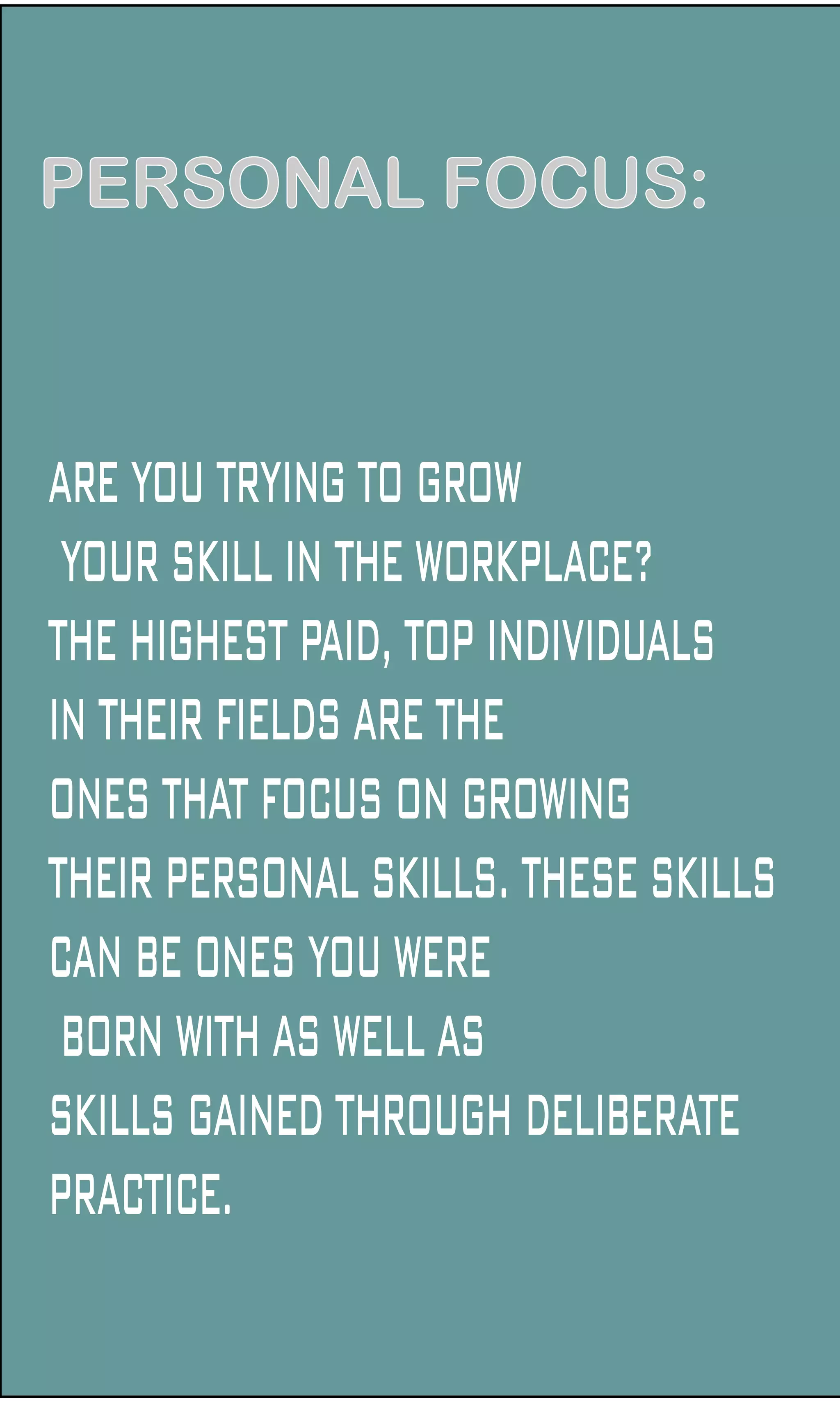 Personal Development Planning Aspect | PDF