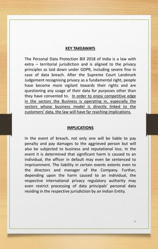 An overview of the Indian Data Privacy Bill | PDF