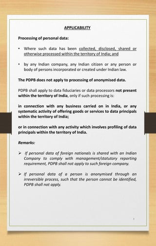 An overview of the Indian Data Privacy Bill | PDF