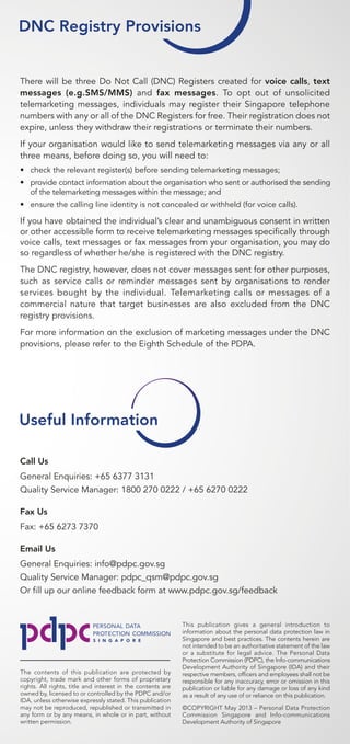 Personal Data Protection Singapore - Pdpc corporate-brochure | PDF | Internet Safety | Parenting