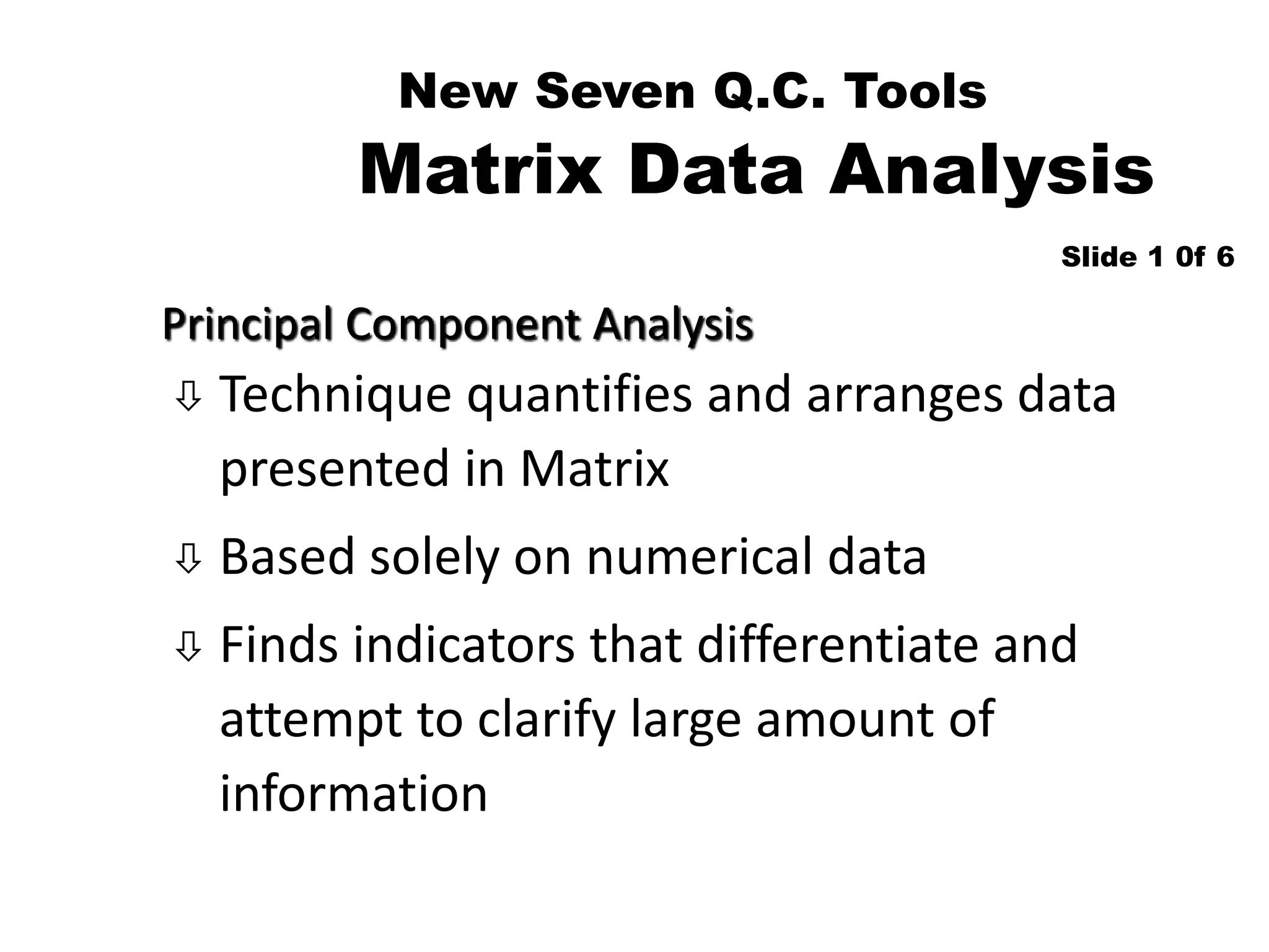 Pdpc, matrix data | PPTX