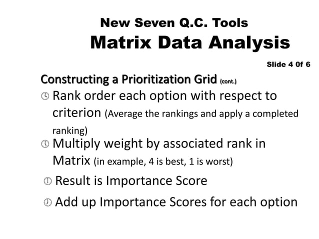 Pdpc, matrix data | PPTX