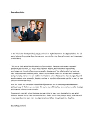 Pdp course contents | DOCX