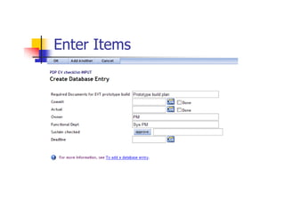 PDP database checklist | PDF | Computing | Technology & Computing