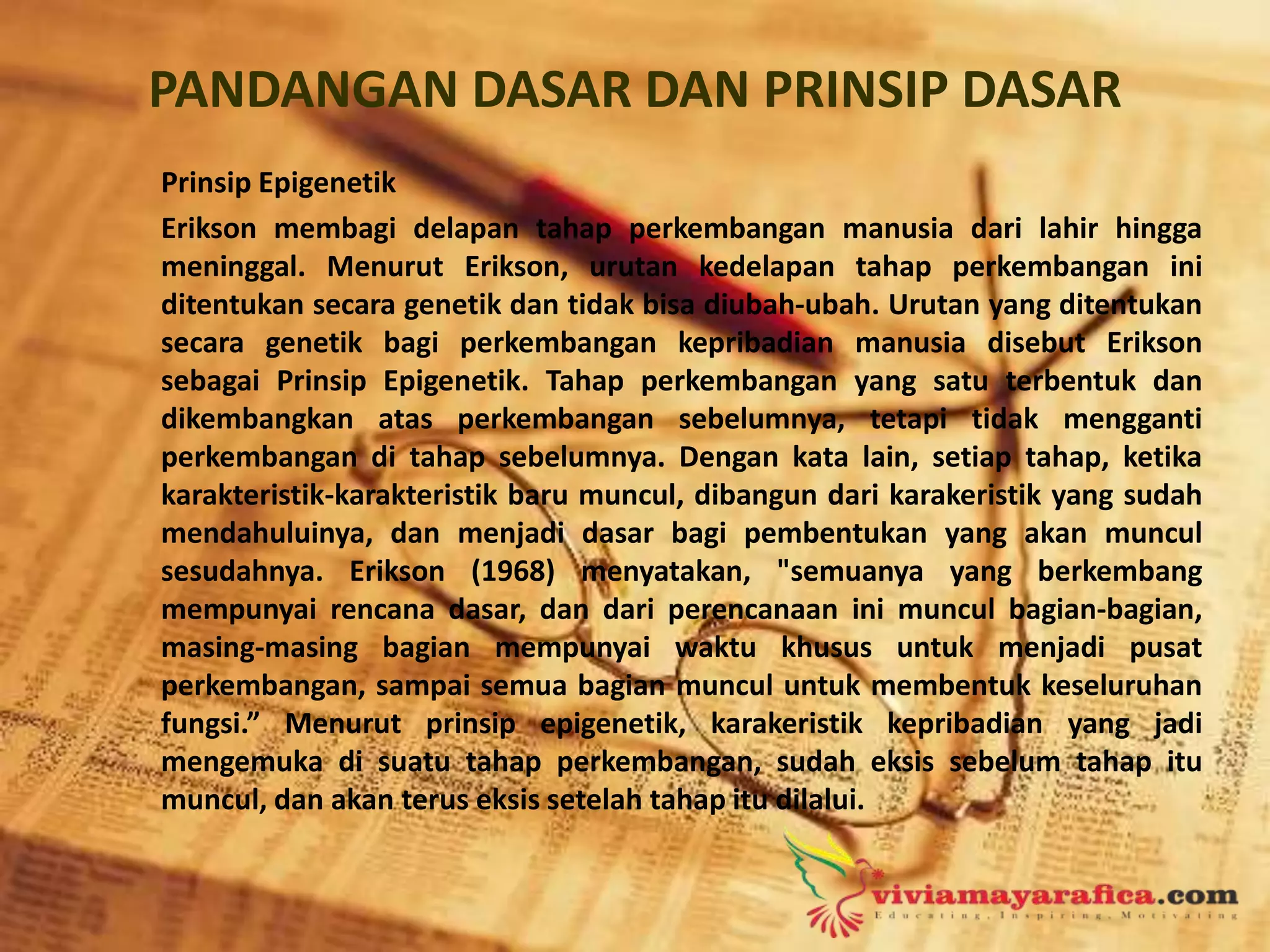 Pertemuan ke-12 Erik H.Erikson | PPTX