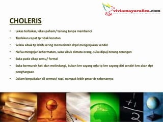 Pertemuan ke-2 Tipologi berdasarkan Temperamen | PPTX