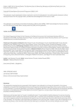 Valuing Plastic: The Business Case for Measuring, Managing, and ...