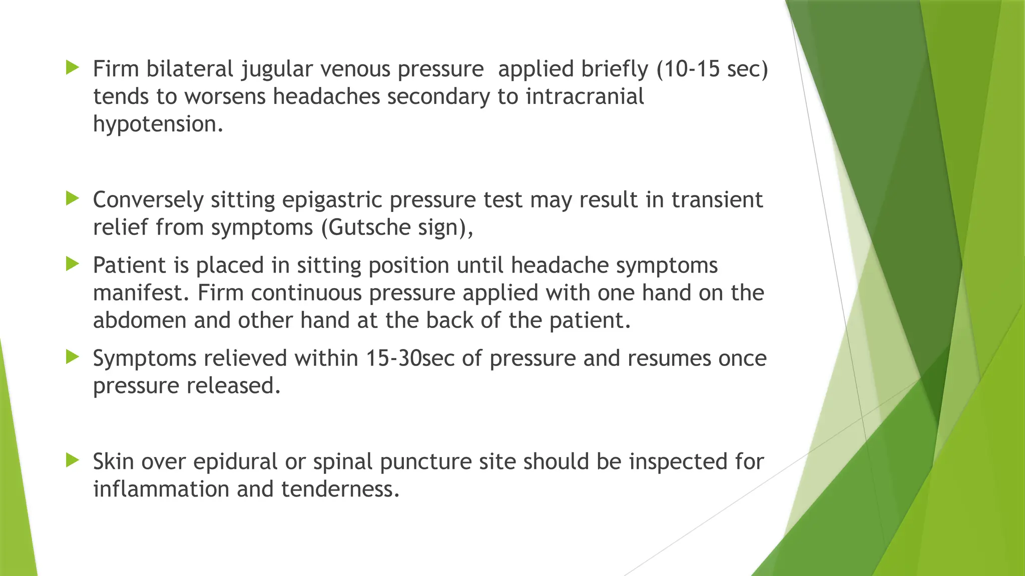 Postdural puncture headache presentation | PPTX