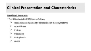 Management of Post dural puncture headache by Dr. Kolawole Kazeem ...