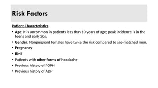 Management of Post dural puncture headache by Dr. Kolawole Kazeem ...