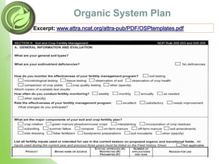 Organic certification for Horticultural Crops | PPTX