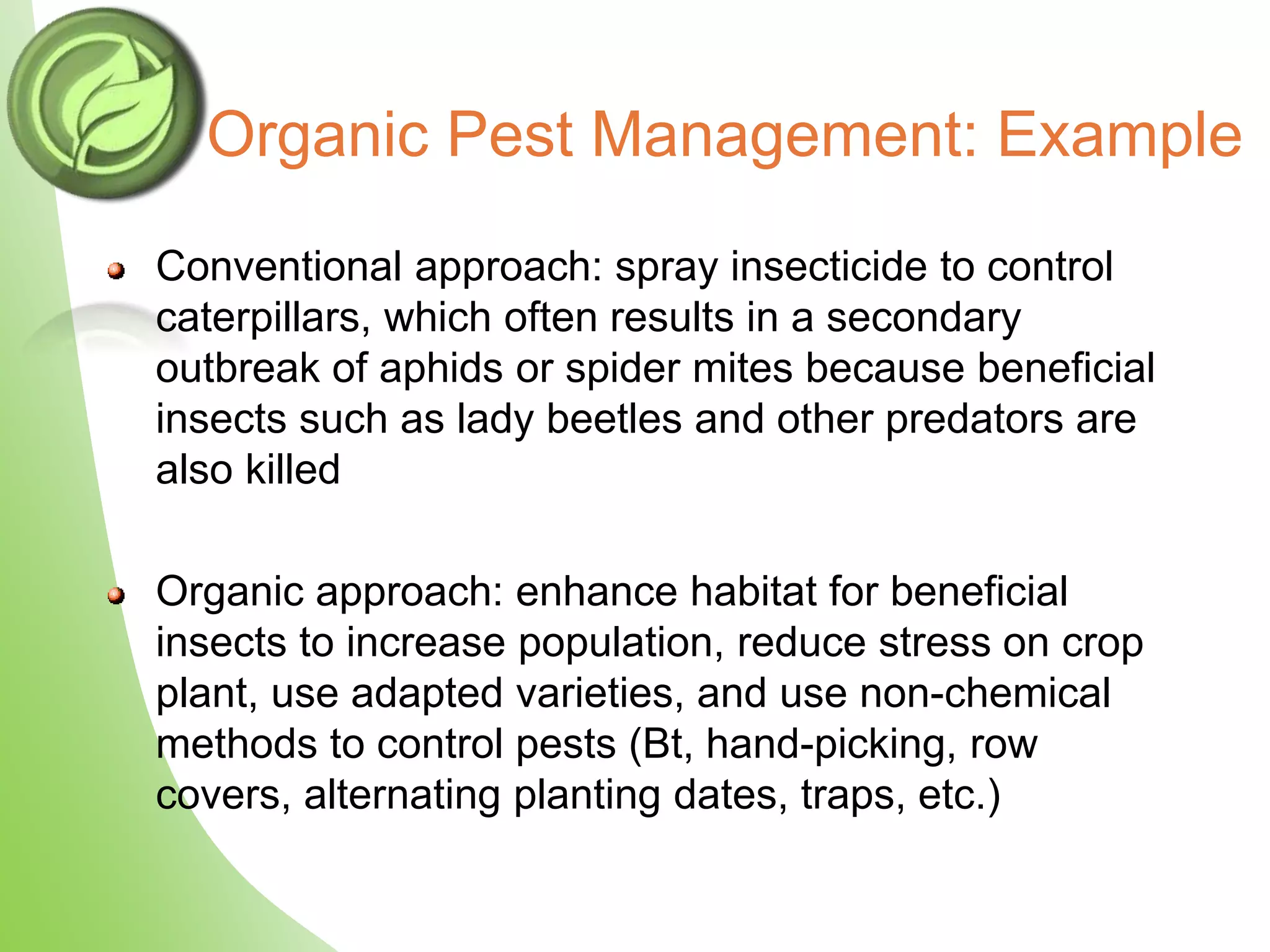 Organic pest management | PPTX