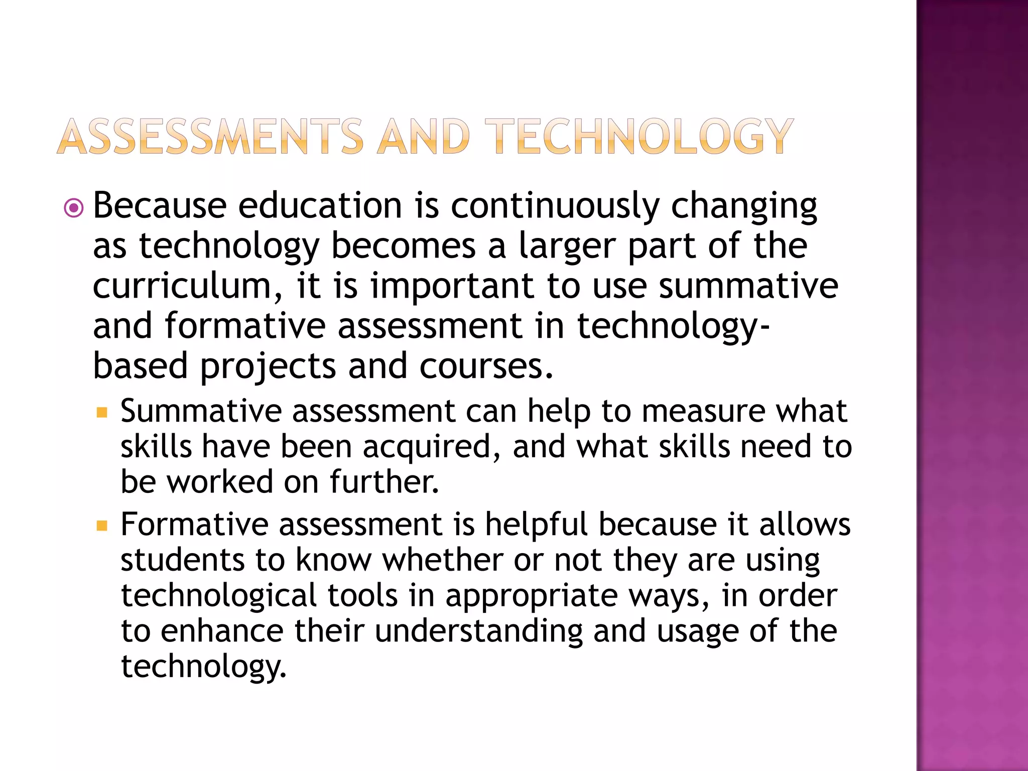 Summative and Formative Assessment | PPTX