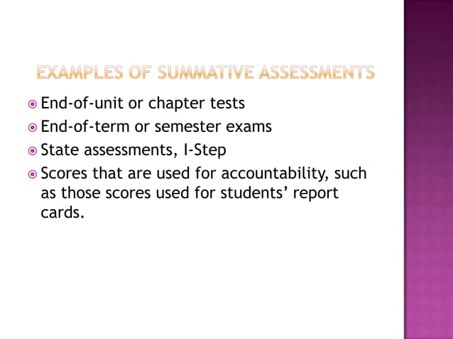 Summative and Formative Assessment | PPT