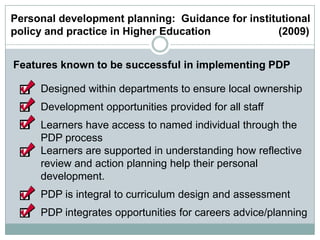 PDP PebblePad Presentation 2010 | PPT