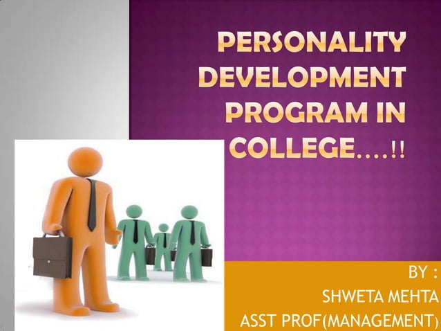 Personality development program in university+ | PPTX