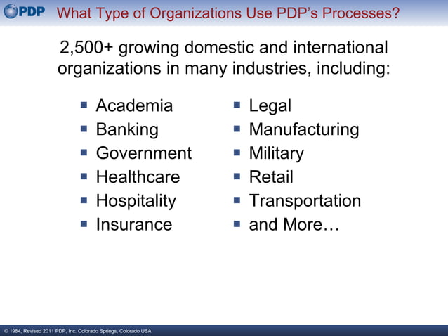 PDP Presentation | PPT