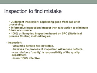 mistake proofing | PPTX