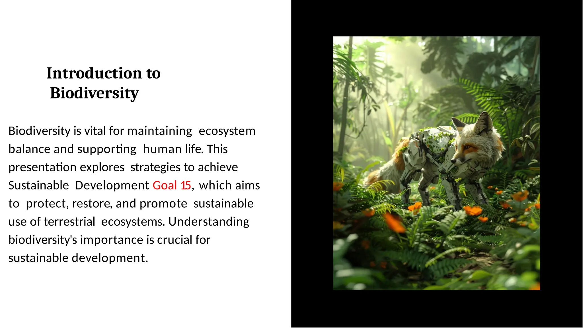 PRESENTATION ON LIFE ON LAND SDG 15 GOALS | PPTX