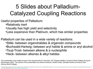 Pd organomatellic the reaction of coupling | PPT