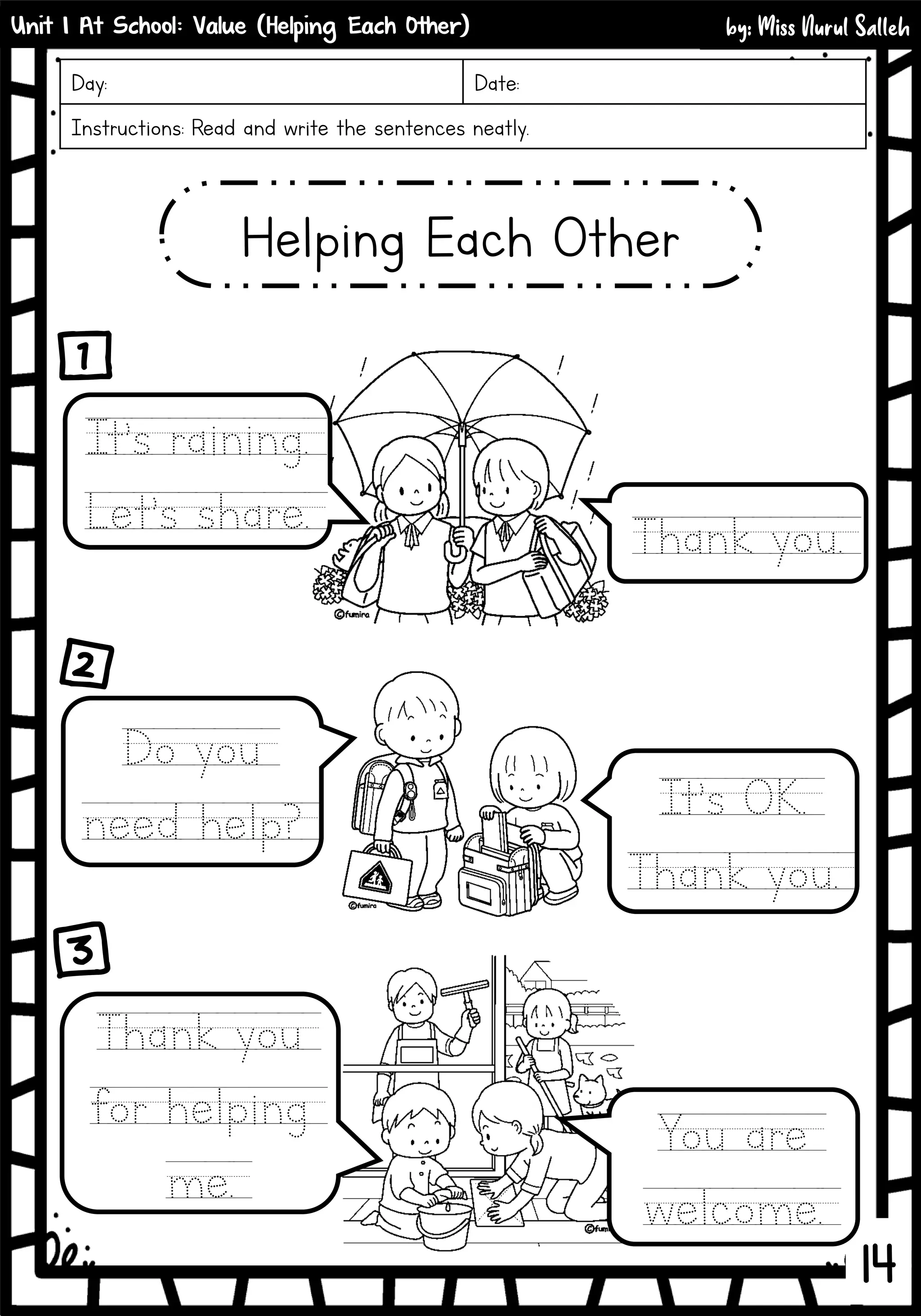 Pdpr module english year 1 (unit 1 at school) upload | PDF