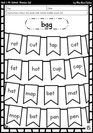 Pdpr module english year 1 (unit 1 at school) upload | PDF