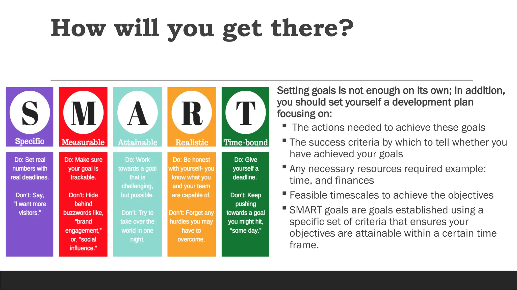 PDP Slide presentation How to write a personal development plan | PPTX