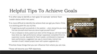 PDP Slide presentation How to write a personal development plan | PPT