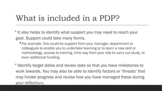 PDP Slide presentation How to write a personal development plan | PPT