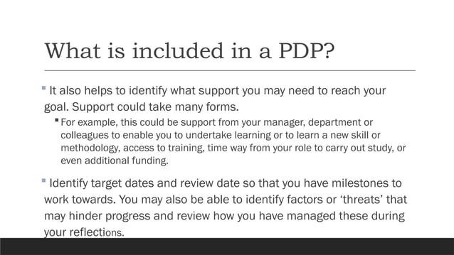 PDP Slide presentation How to write a personal development plan | PPT