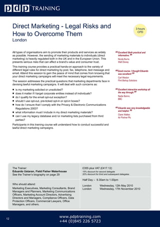 PDP Training Courses Catalogue | PDF