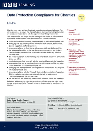 PDP Training Courses Catalogue | PDF