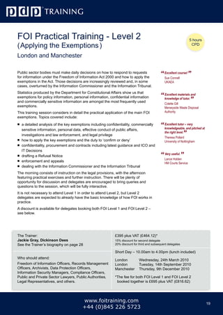 PDP Training Courses Catalogue | PDF