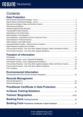 PDP Training Courses Catalogue | PDF