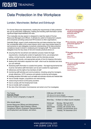 PDP Training Courses Catalogue | PDF