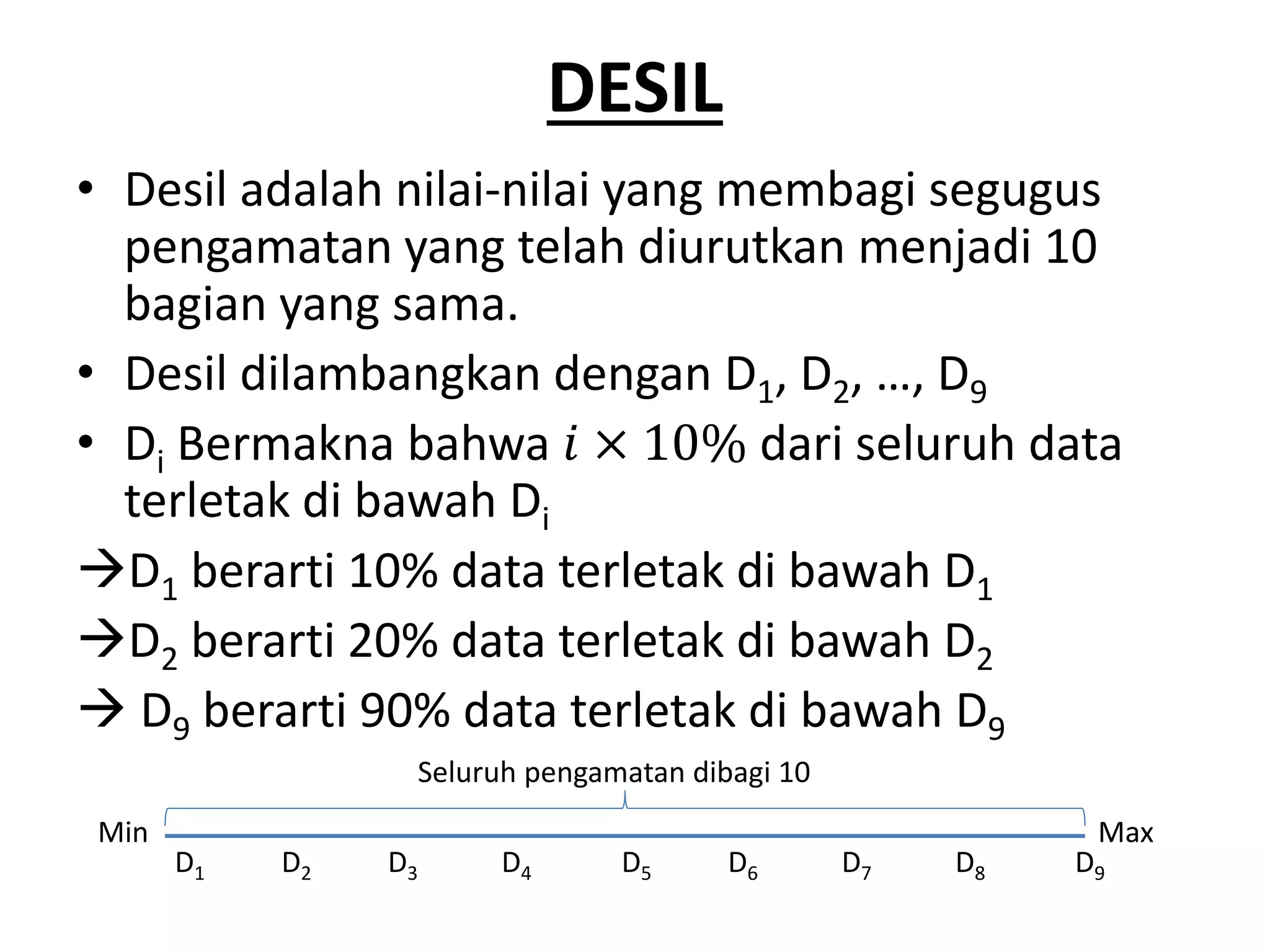 Persentil, Desil, Quartil | PPTX