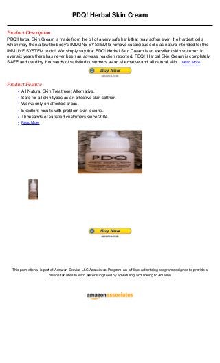 Pdq! herbal skin cream