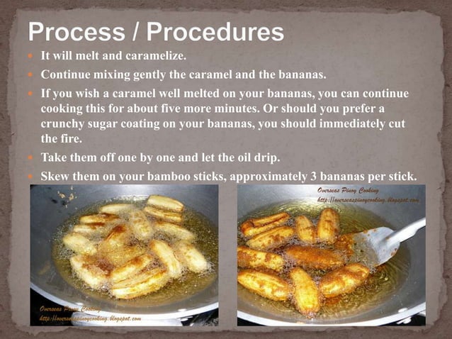 Pdq observation bananaque group2 | PPTX | Cooking | Food & Drink