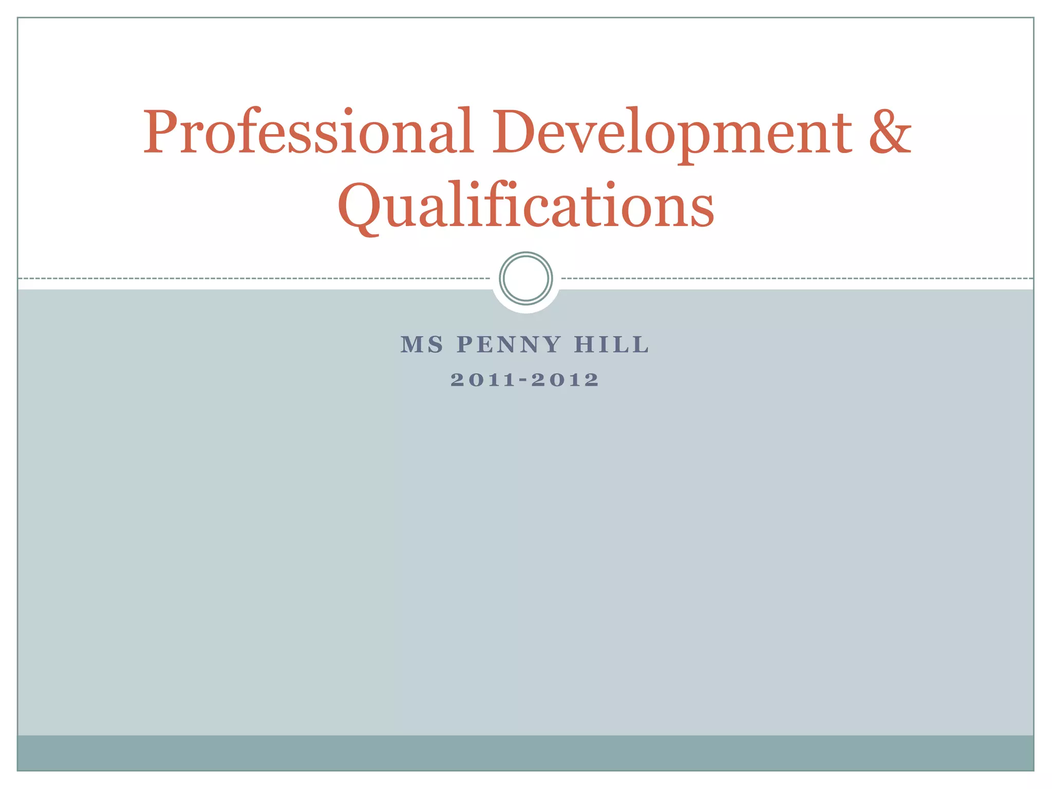Pd&quals slideshare | PPTX