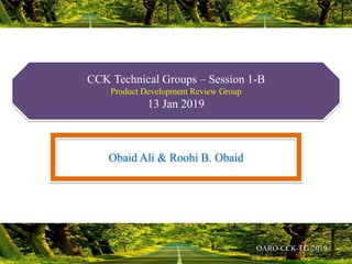 CCK Technical Group Session 1 - B | PPT