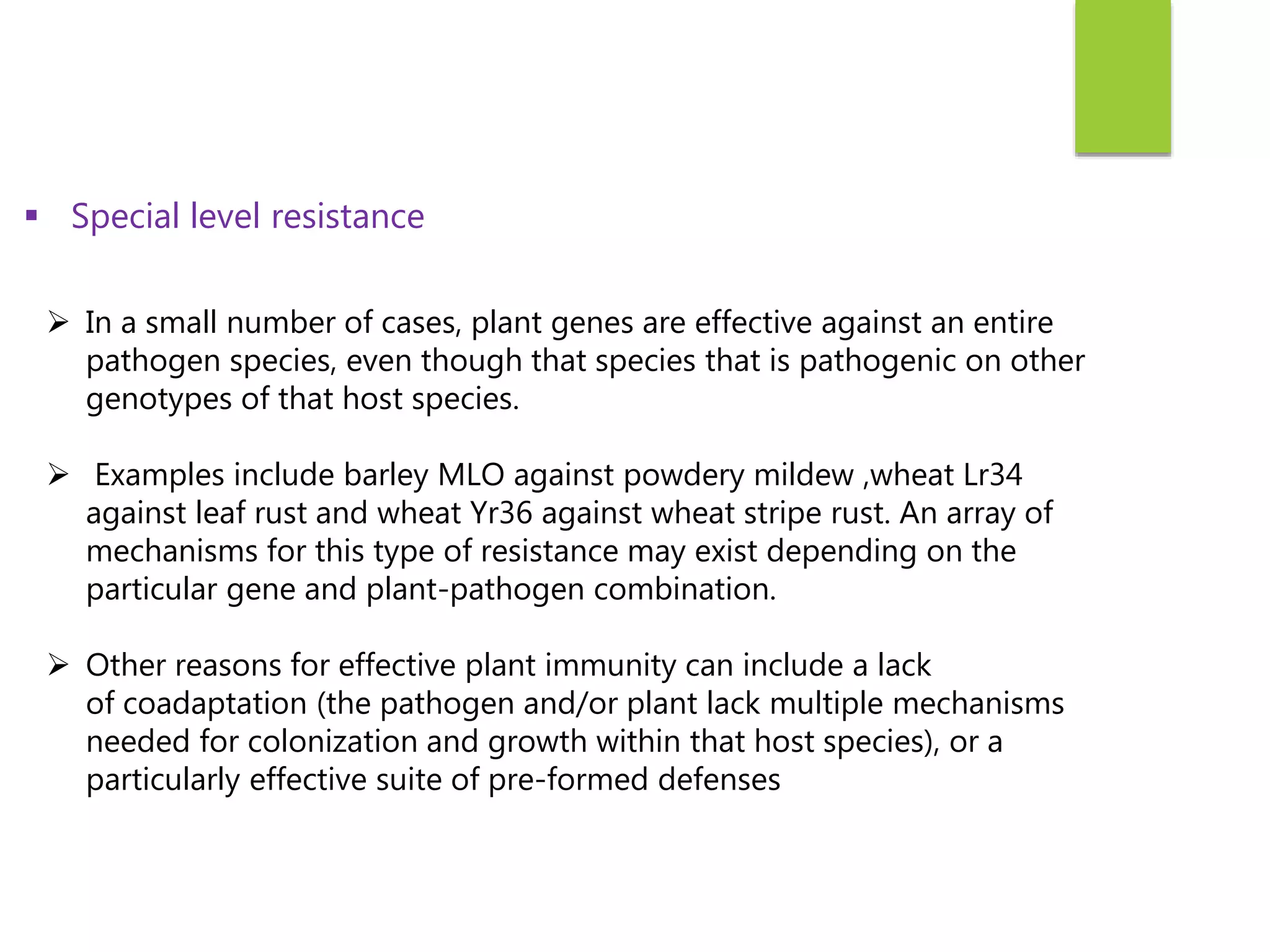 Disease resistance in plants | PPTX