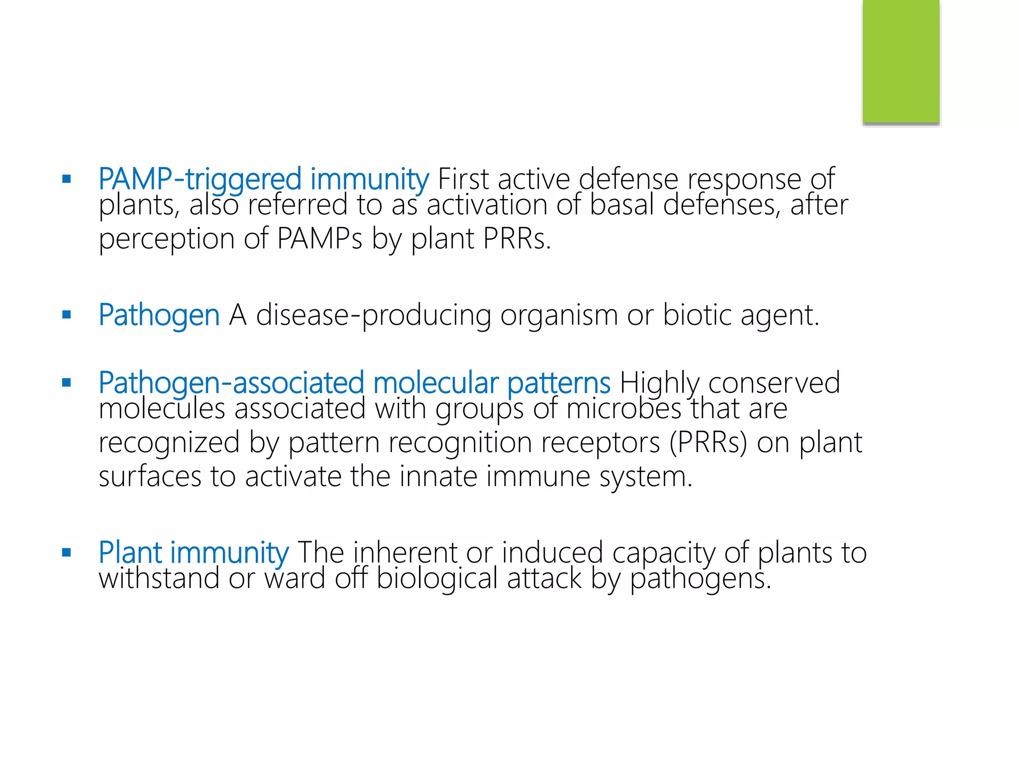 Disease resistance in plants | PPTX