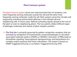Disease resistance in plants | PPTX