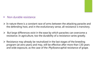 Disease resistance in plants | PPTX