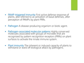 Disease resistance in plants | PPTX