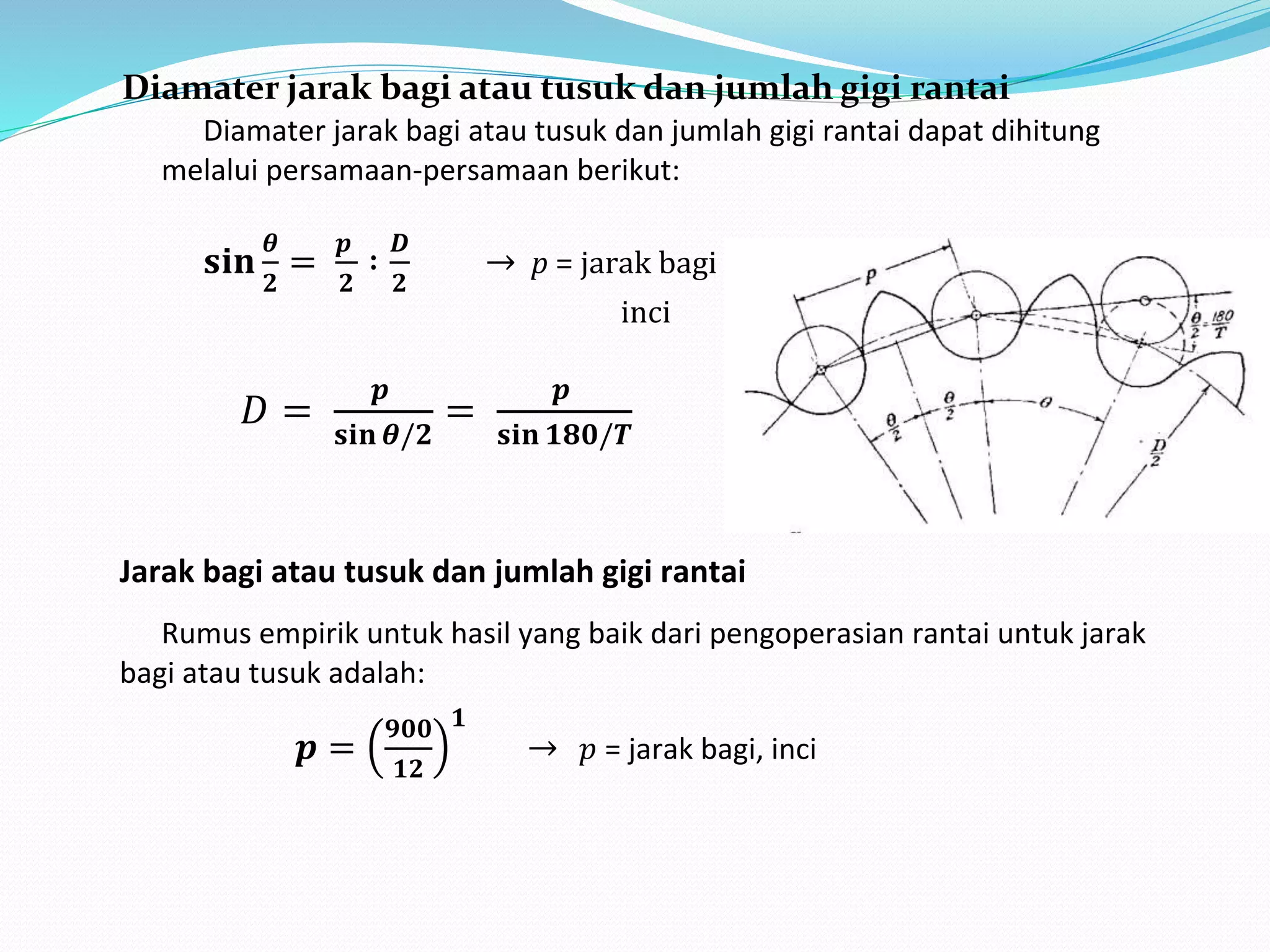 Elemen Mesin II - Rantai | PPTX