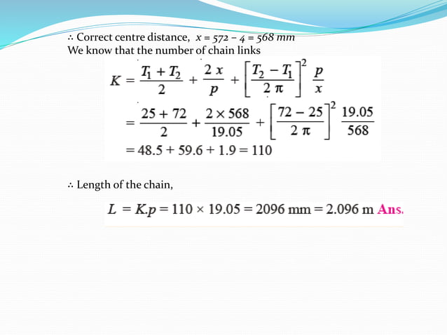 Elemen Mesin II - Rantai | PPTX