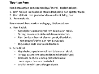 Elemen Mesin II - Rem | PPTX