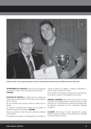 Pdrfc 2009 Financial Report | PDF