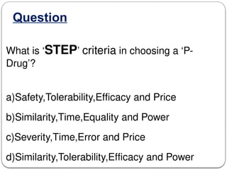 P DRUG PEDAGOGY and concept with example | PPT